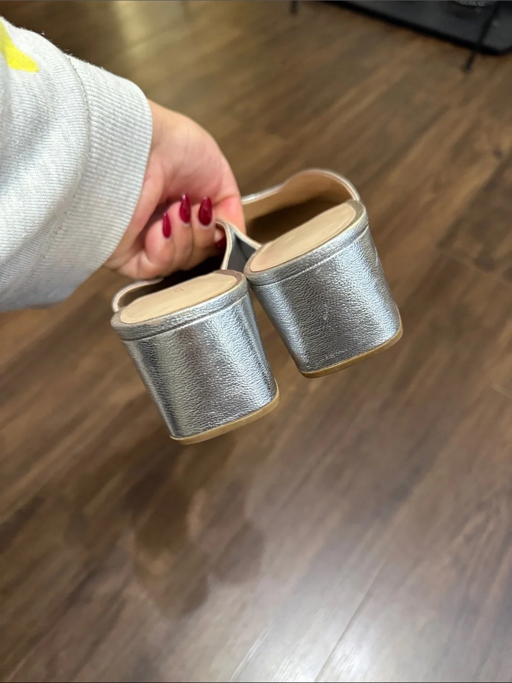 Loeffler Randall | Shoes | Loeffler Randall Lulu Metallic Silver ...